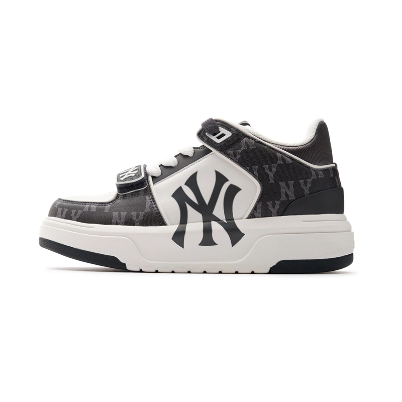 Giày MLB Korea Chunky Liner Mid Denim New York Yankees Black